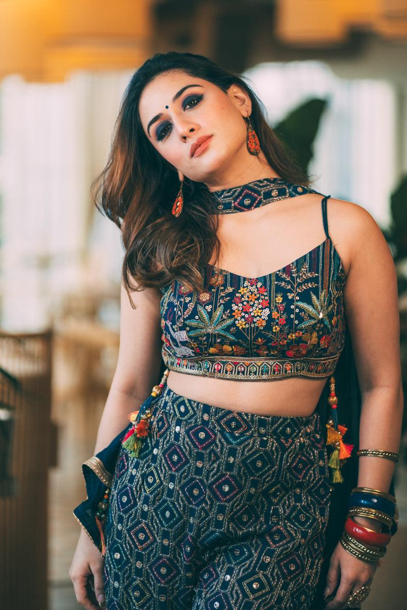 Designer Wear Indo Western Sharara | Aliyana – Aliyana Designer Wear