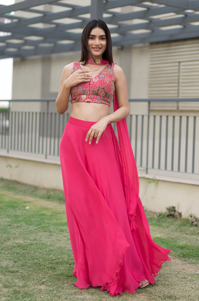 Attractive Indo-Western Sharara Set | Aliyana – Aliyana Designer Wear